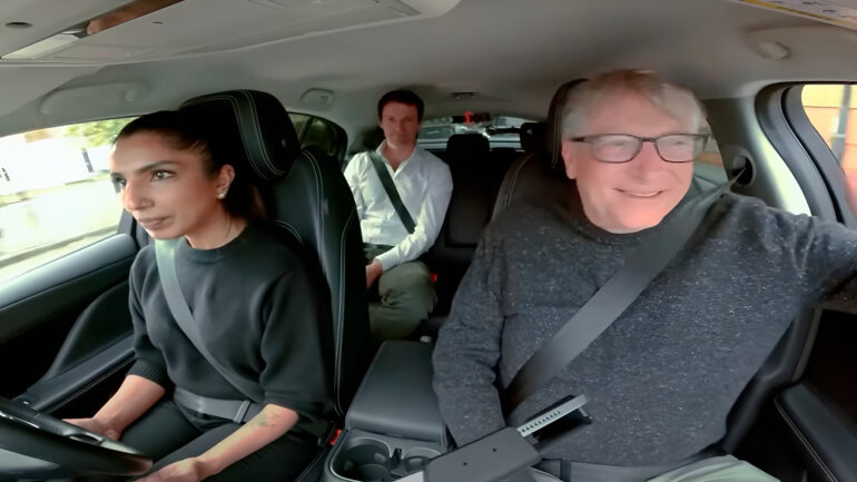 Driverless Car Beats London Traffic - With Bill Gates On Board